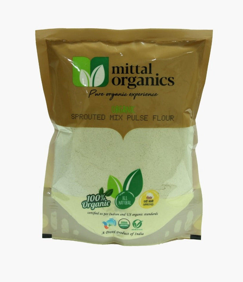 Sprouted Mix Pulse Flour - 0.5Kg (Pack of 2) – Mittal Organics